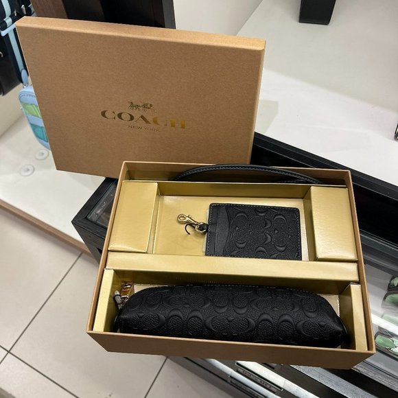 Coach | Bags | Coach Outlet Boxed Pencil Case And Id Lanyard Set In ...